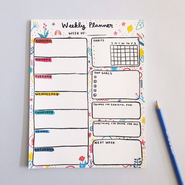 Weekly Planner Notepad – Art of Pure